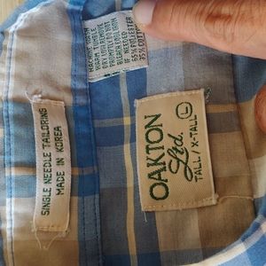 Oakton Ltd | Shirts | Vintage Oakton Ltd Plaid Button Down Shirt | Poshmark